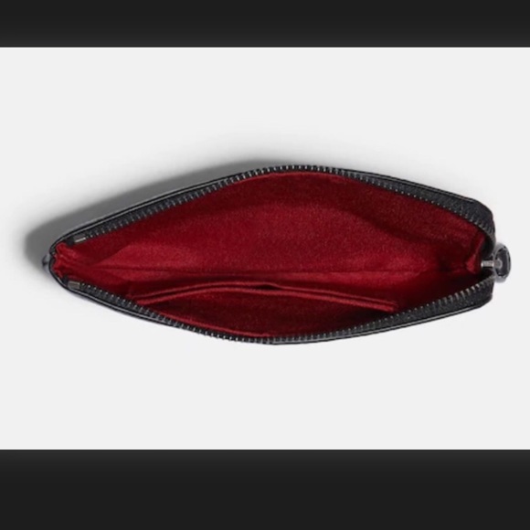 Coach | Bags | Coach Corner Zip Wristlet With Horse And Carriage | Poshmark